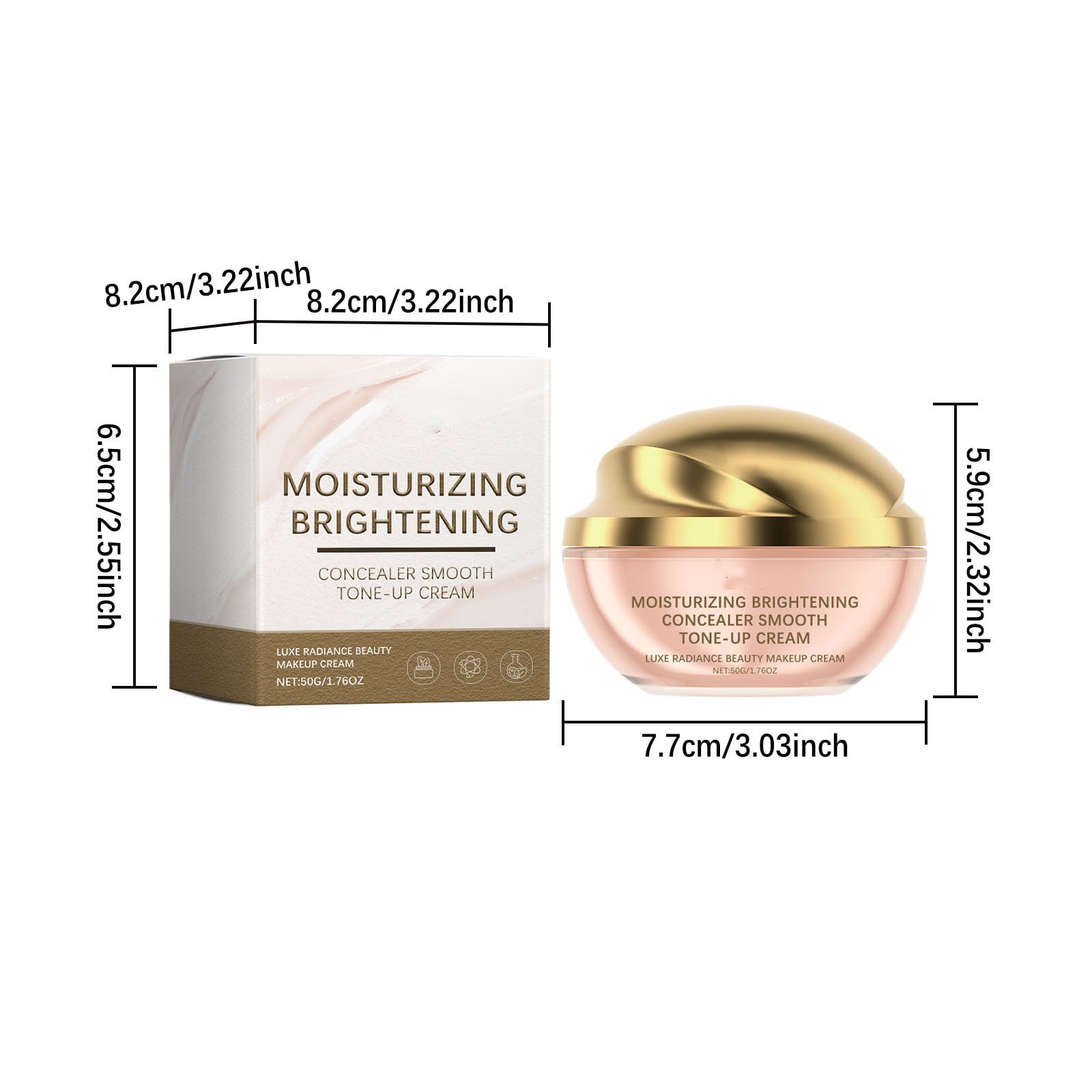 Crema sin maquillaje Flawlesss Lazy Face Hidratante Corrector Bases ...