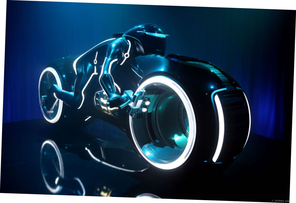 Tron Cycle Poster 12x16 Art Print on Metal Sign 12in x 16in Multi-Color ...