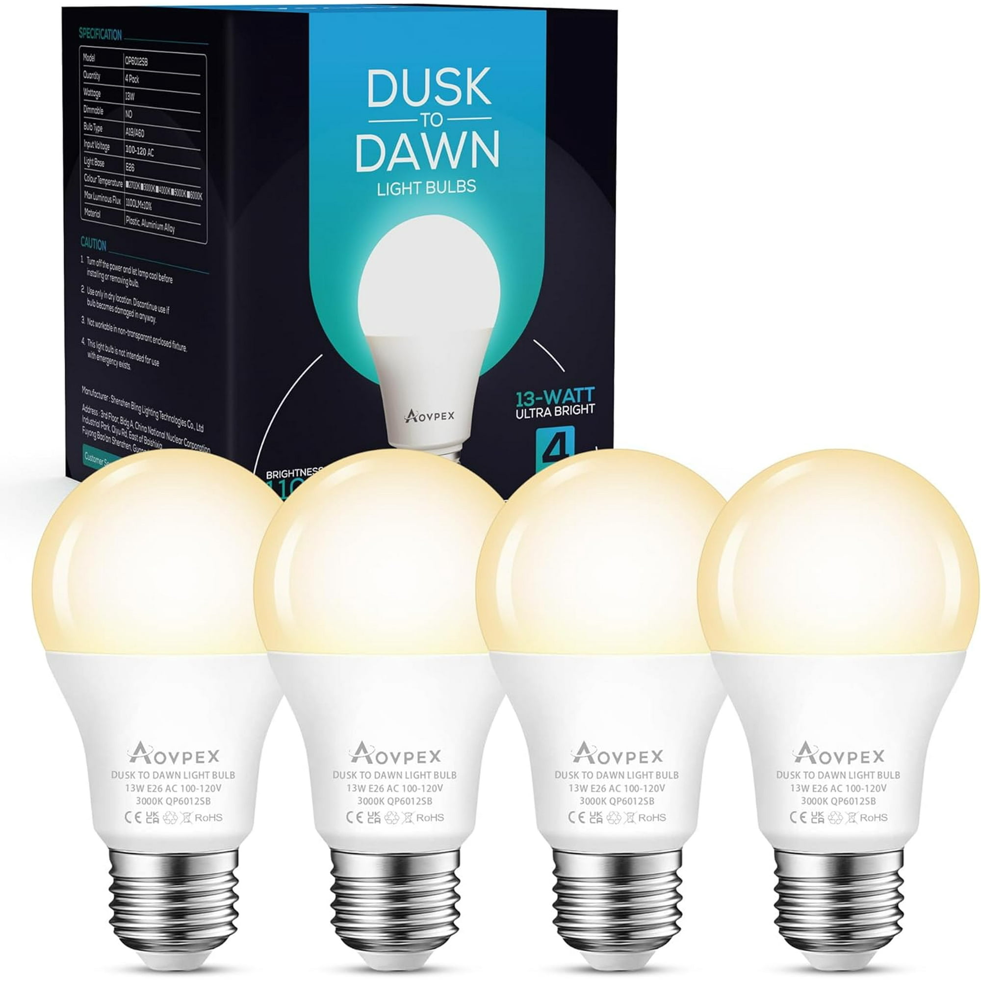 Click here for Siabc-Dusk To Dawn Outdoor Light Bulbs  13w Ultra... prices