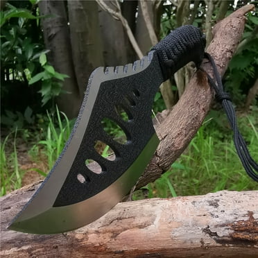 Full- Curved Sawback Machete with Cord-Wrapped Handle, 420 Stainless ...