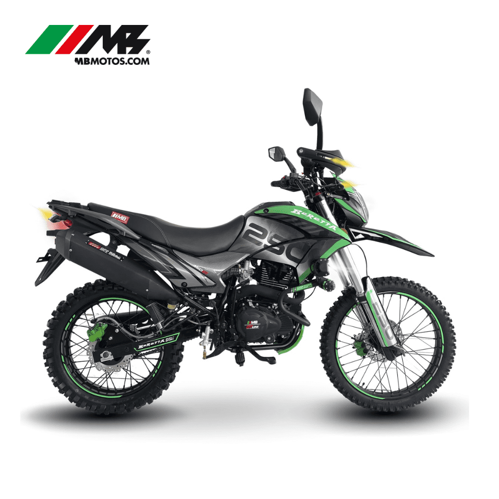Motocicleta Doble Propósito MB Beretta 250GT Verde 2025 | Walmart en línea
