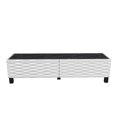 Lerze Wooden Solid Plastic Tv Stand - Bendire White - Walmart.com