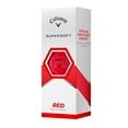Callaway 2023 Supersoft Golf Ball - Matte Red, 12 Pack, Long Straight ...