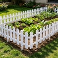 Plastic Garden Fence Border for Flower Beds, No Dig Landscape Edging ...