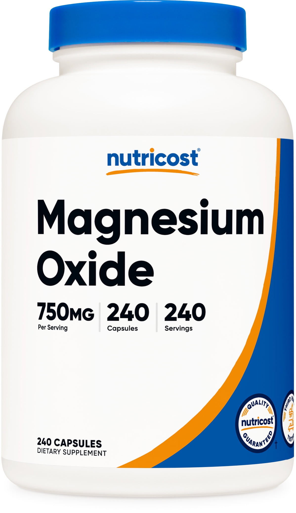 Nutricost Magnesium Oxide Supplement 750mg, 240 Capsules - Walmart.com