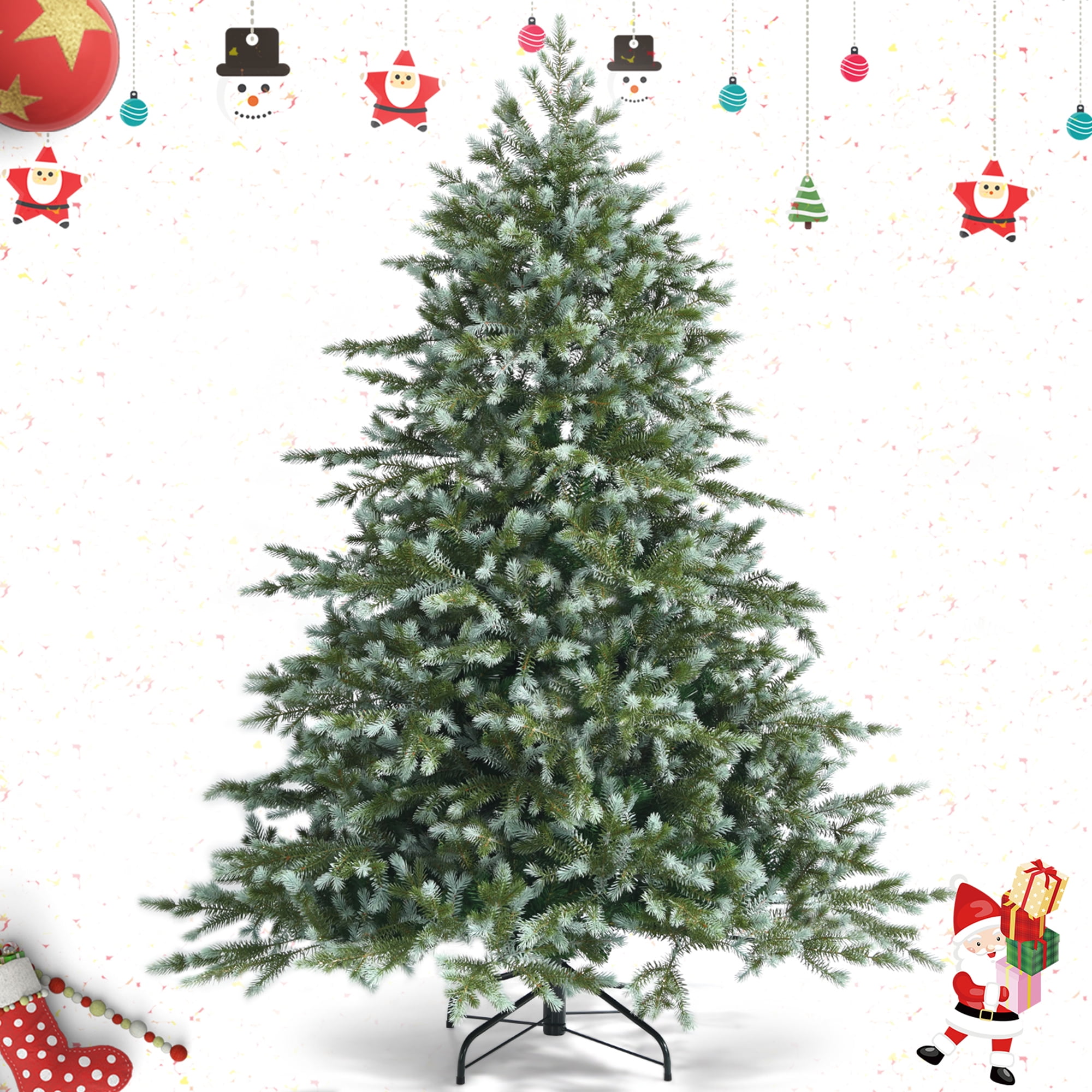 Click here for Gymax 6 Ft Artificial Christmas Tree Unlit Hinged... prices