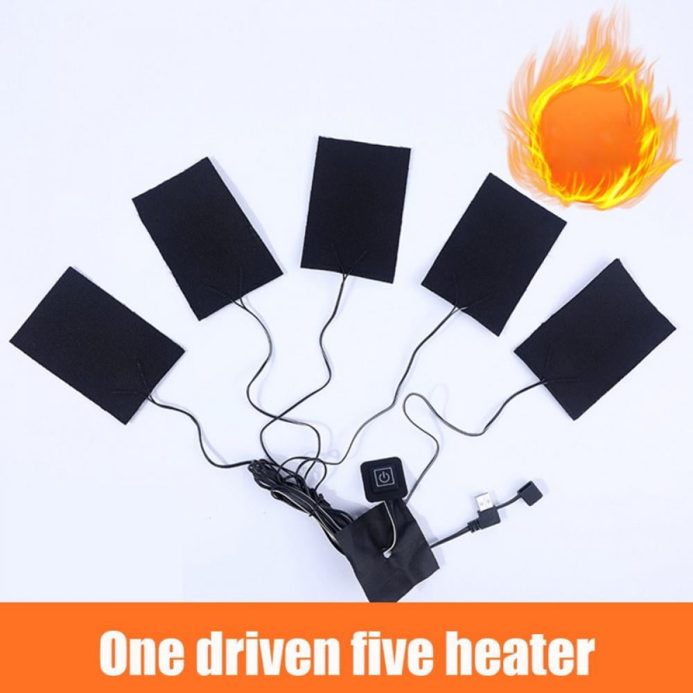 USB Clothes Heater Pad With 3 Gear Adjustable Temperature 5 in 1 ...