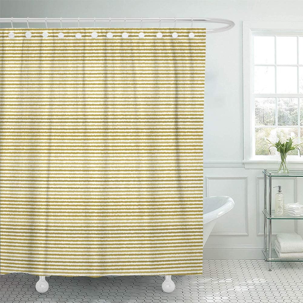 KSADK Colorful Modern Abstract with Strips Golden Yellow Stripe ...