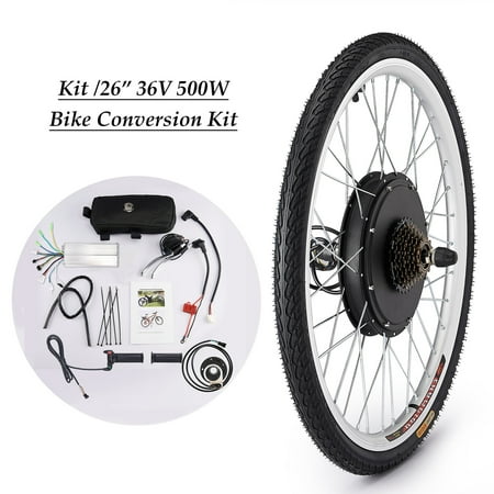 26"x1.75" Wheel size 36V 500W Electric Bike Conversion Kit for Rear ...