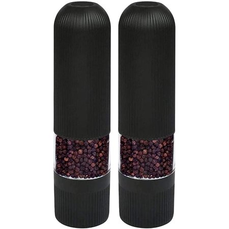 SMG Electric Salt and Pepper Grinder Set of 2 Automatic One Handed ...