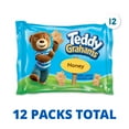 Teddy Grahams Honey Kid's Bear Shaped Snack Packs, 12 Pouches - Walmart.com
