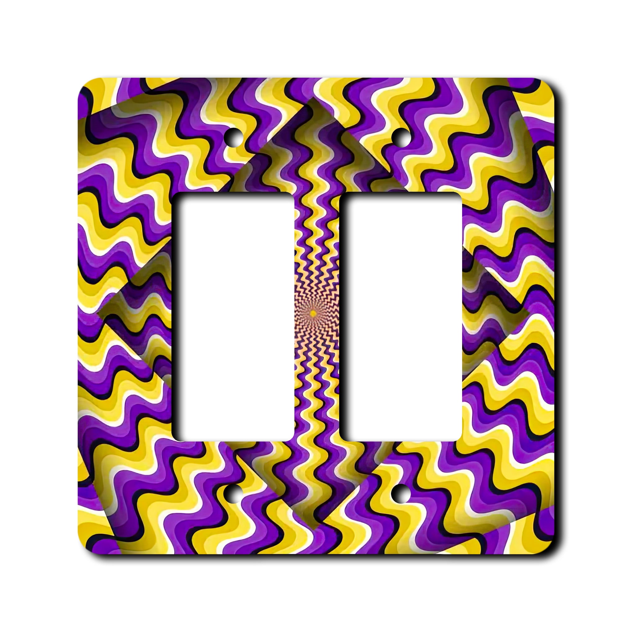Off The Wall Plates - Funky Optical Illusion - Double Gang Paddle ...