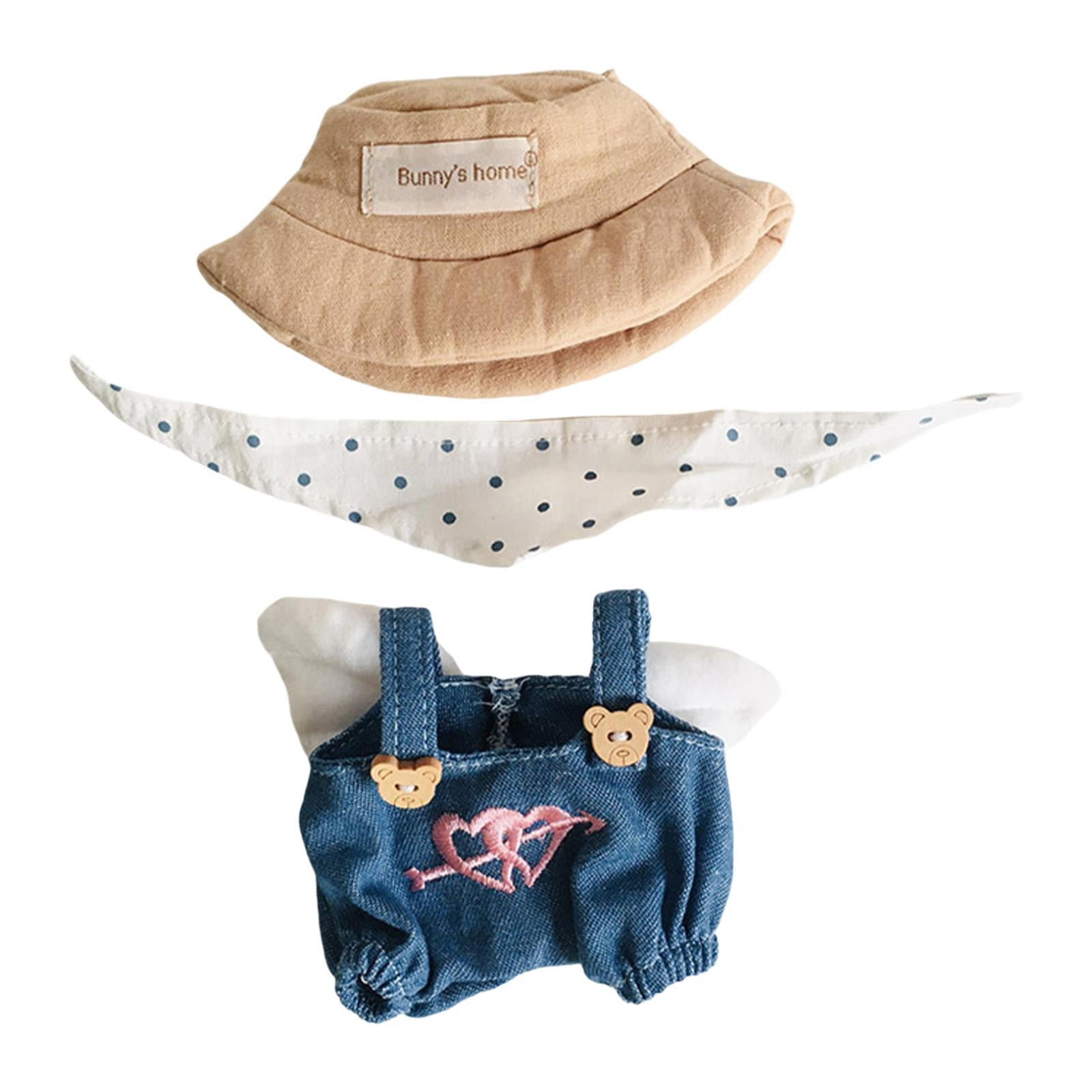 Mono de muñeca en miniatura,Ropa para muñecos de peluche de 15cm,monos ...