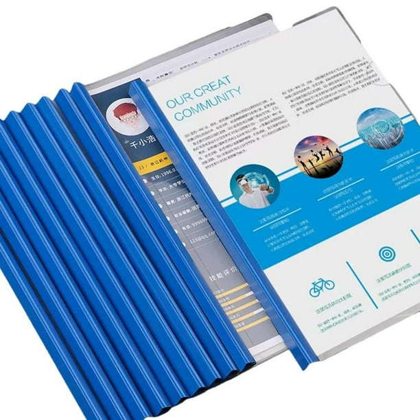 10 A4 clear clip strip file transparent report cover for office file ...