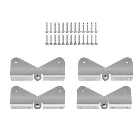 Gutter Extension Hinge, Heavy Duty 4 Sets Downspout Flip Up Hinge For ...