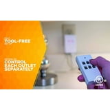 Woods 59781 Indoor Wireless Remote Control with Countdown, White ...