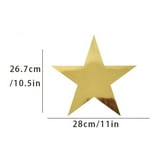 24pcs Paper Gold Stars Decorative Star Cutouts Gold Stars for Bulletin ...