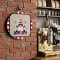 4th of July Round Metal Signs for Outside American Star Gnome Tin Signs ...