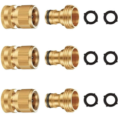 YYinno Garden Hose Quick Connect, Quick Connect Hose Fittings Quick ...