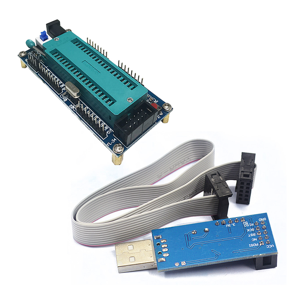 Buy TONKBEEY AVR ATMEGA System Development Board and USB ATMEGA8 ISP Programmer 51 Module Online ...