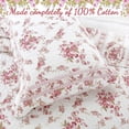 Cozy Line Home Fashions 100% Cotton Quilt Bedding Set, Pink Floral ...
