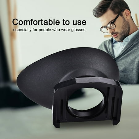 Camera Viewfinder, Ear Shape Black Camera Eye Cup For 5DIII 1DX 7D ...