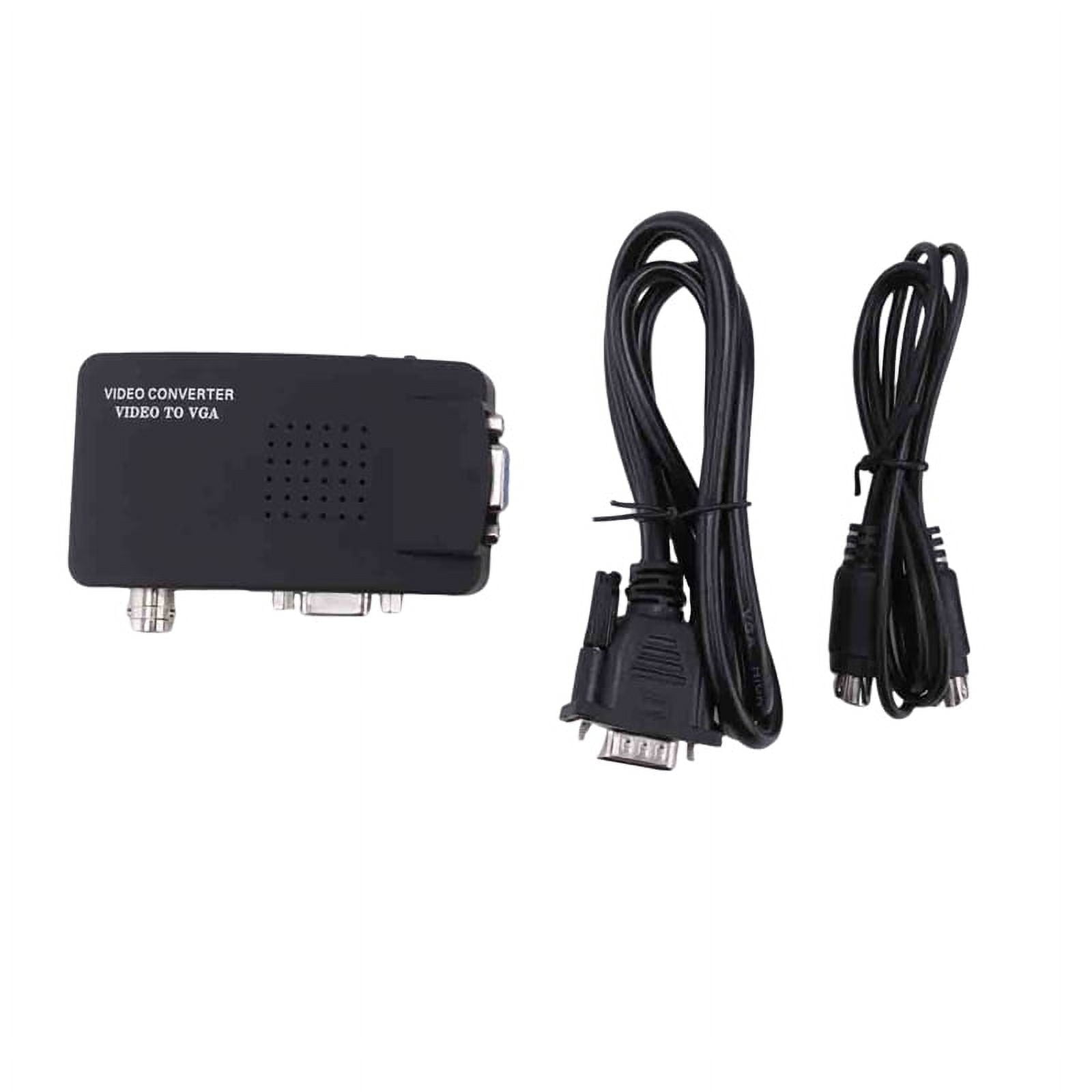 Adaptador convertidor de S-Video AV a VGA, compuesto RCA AV CVBS ...