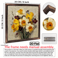 20X20 cm 2D Flat Canvas Images with Wooden Frames for Bedroom Wall ...