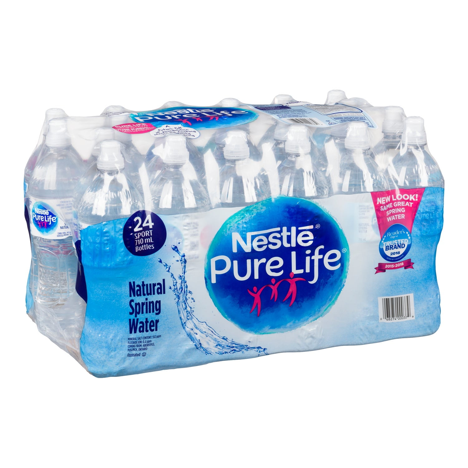 Pure Life Spring Water, Bottle Natural Pl, Sport Cap | 710ML/Unit, 24 ...