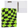 2 Pack PVC Round Ring Binders, 200 Sheet Capacity D-Ring File Folder ...