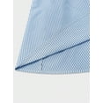 Blue Striped Ruffle Off-Shoulder Tube Dress With Front Tie - Mini Beach ...