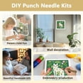 1 pc Polyester Cotton Punch Needle 4Folded Yarns Embroidery Kits Punch ...