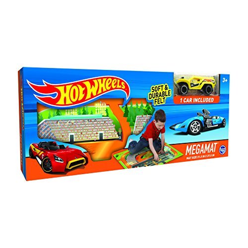 Hot Wheels Felt Mega Playmat with Vehicle - Walmart.com