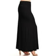 Womens Plus Size Elastic Band Foldable High Waist Relaxed Solid Long