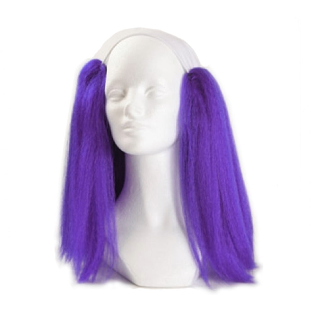 Clown Antics Purple Bald Clown Straight Wig - Walmart.com