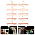 KALLORY Multi Hook Hanger 10Pcs Wavy Design for Organizing Wardrobe and ...