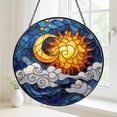 Boho Night Sky Moon Star Glass Suncatcher – Window Decor2001 - Walmart.com