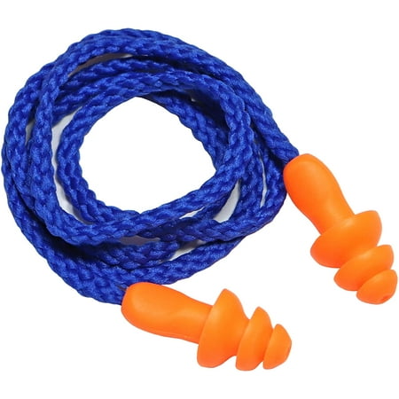 APPIE 25 Pairs Corded Ear Plugs Silicone Reusable Earplugs with ...