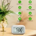 VOCOO Mini Digital Alarm Clock, 3.5'' LCD, Backlight, Indoor Temp ...