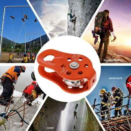 Rock Climbing Pulley Mountaineering Pulleys for 8-12mm Lanyards ...