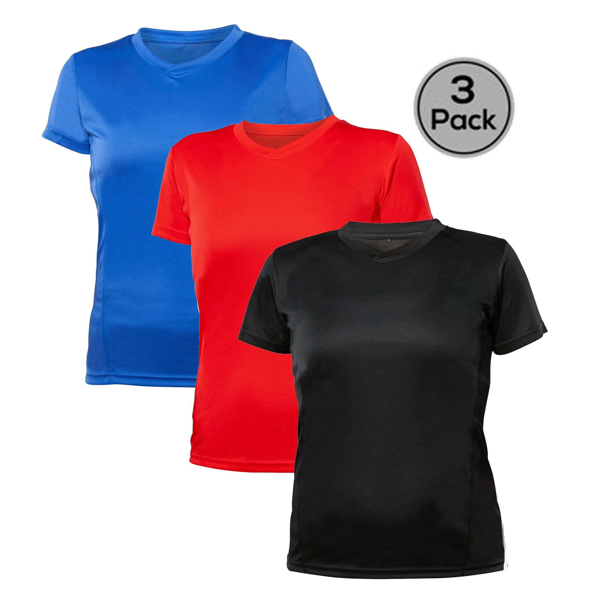 Click here for Blank Activewear Pack Of 3 Womens T-Shirt  Quick D... prices