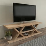 Massi 53'' Solid Wood Rustic TV Stand / Consol Natural Oak Finish for ...