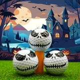 Skelly Golf Balls – 12-Pack Skeleton Face Halloween Golf Balls ...