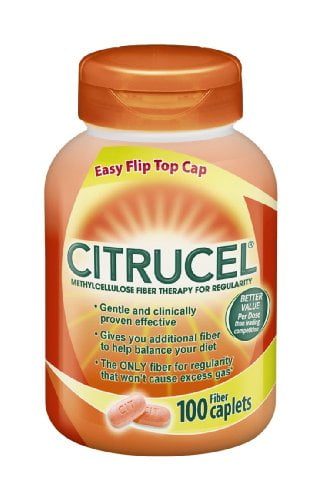 4 Pack - Citrucel Fiber Therapy Caplets, 100 Count Each - Walmart.com ...