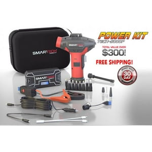 Smartech Power Kit | 12000mAh Lithium 12v Battery | 500 Amp Car Jump starter | 150 PSI Air Pump ...