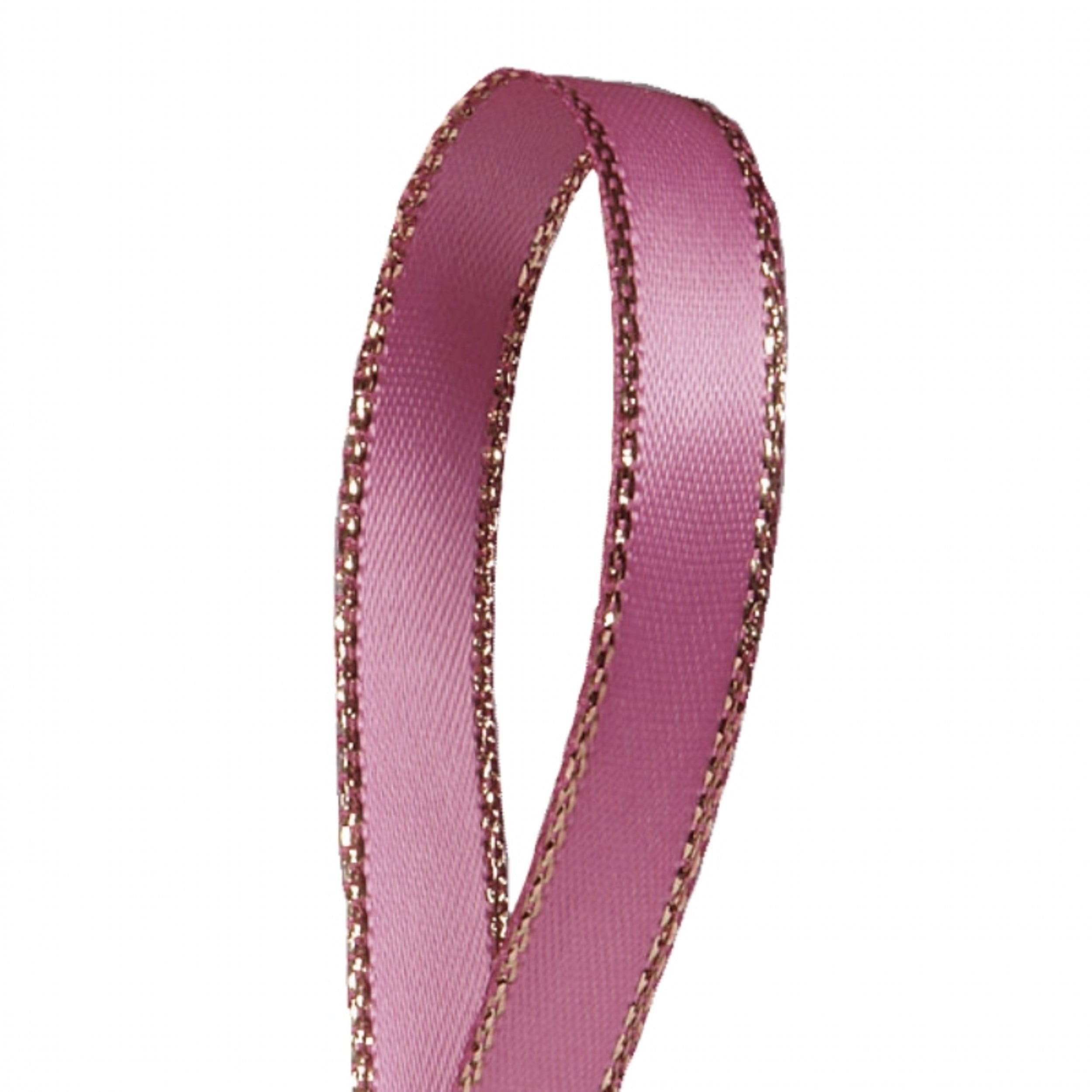 Mauve Solid Color 3/8-Inch Gold Edge Ribbon, 50-Yards - Walmart.com