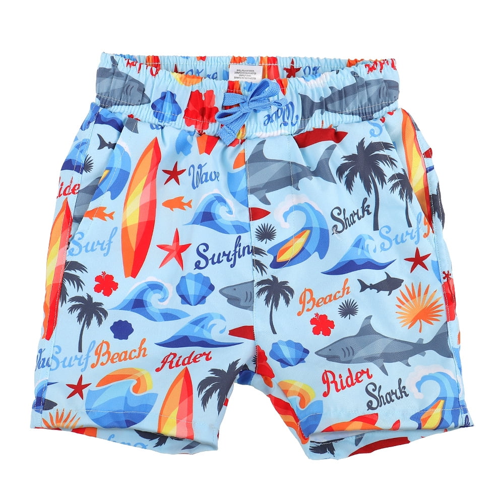 Boys Beach Swim Trunks Toddler Swim Shorts Quick Dry Swimsuit Little ...