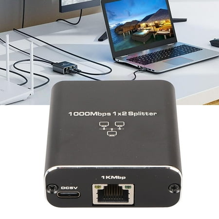 Ethernet Ethernet Splitter RJ45 1 In 2 Out Gigabit Internet Splitter ...
