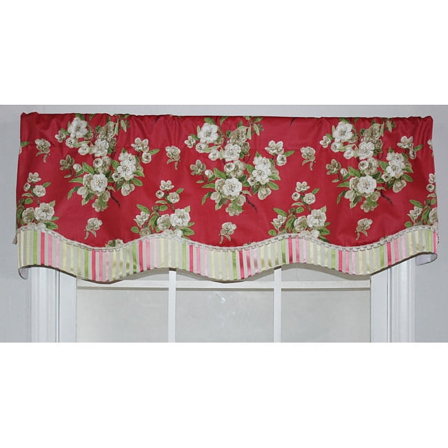 RLF HOME Primrose Red Glory Valance - Walmart.com