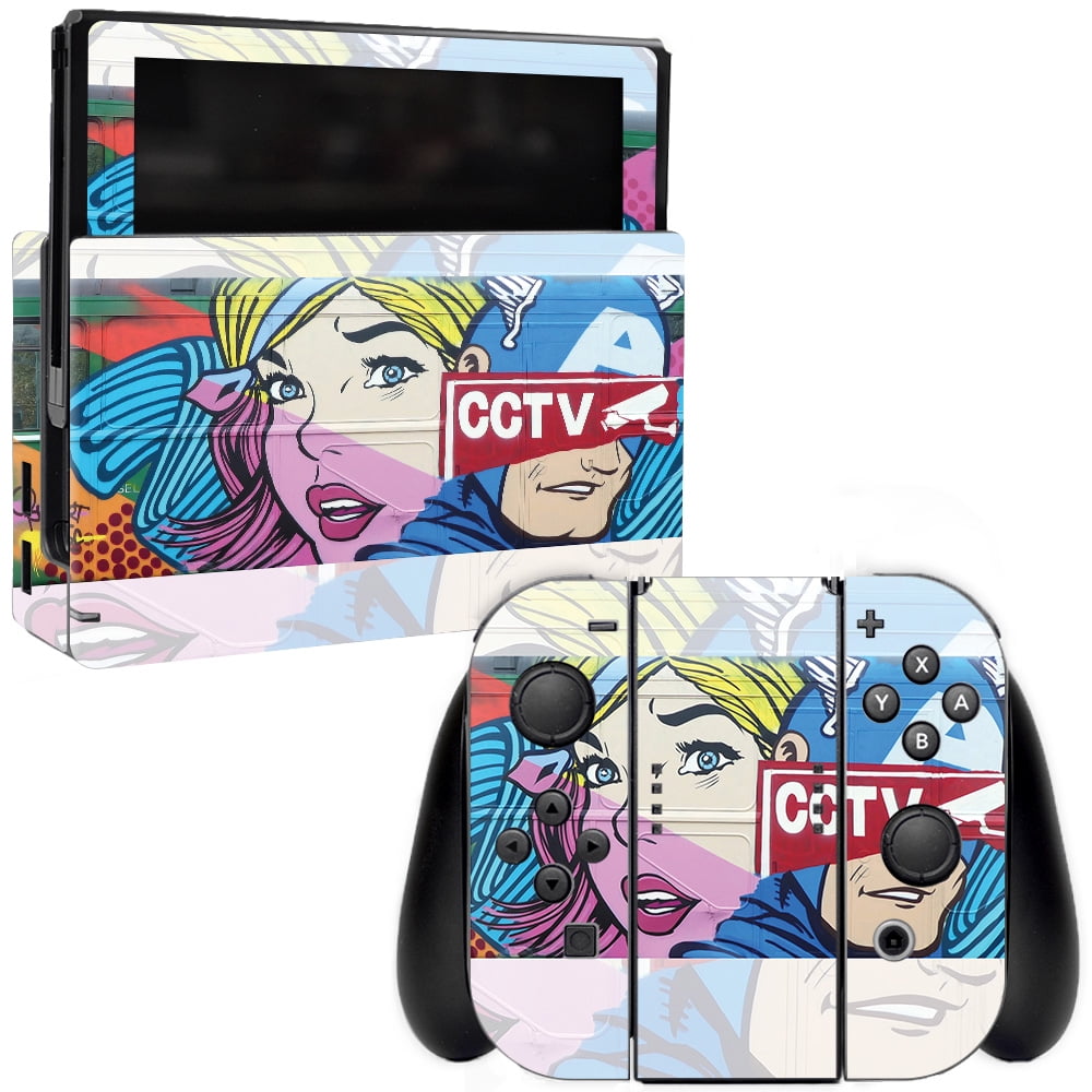 Skin Decal Wrap Compatible With Nintendo Switch Train Graffiti ...